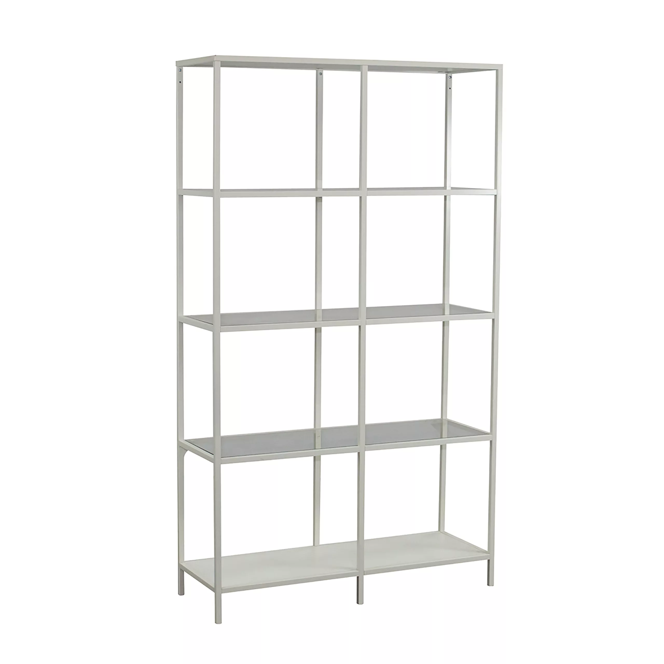 40"x69"x14" White Wire/Acrylic Back Bar - PEAK Event Services