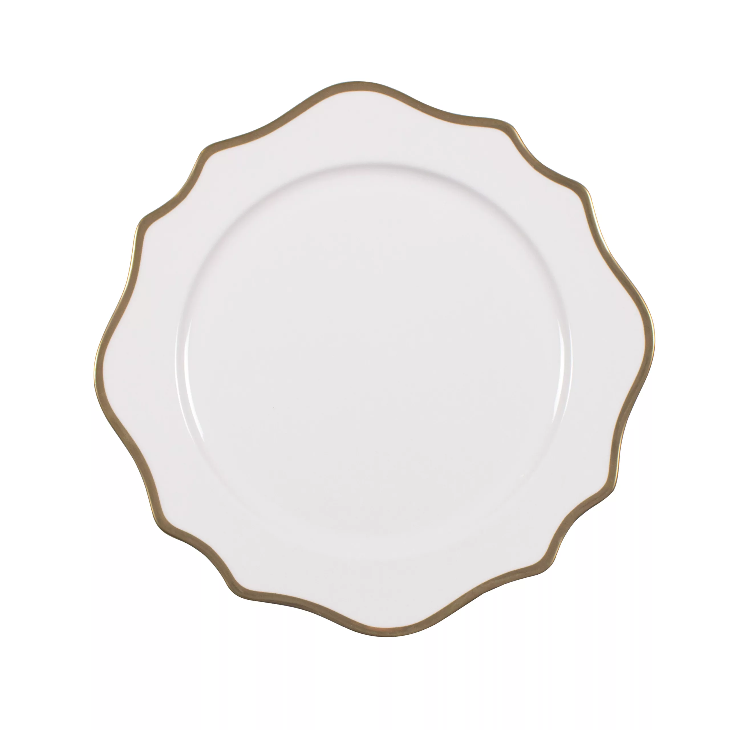 12.5" Cheerful with Gold Rim Charger - PEAK Event Services