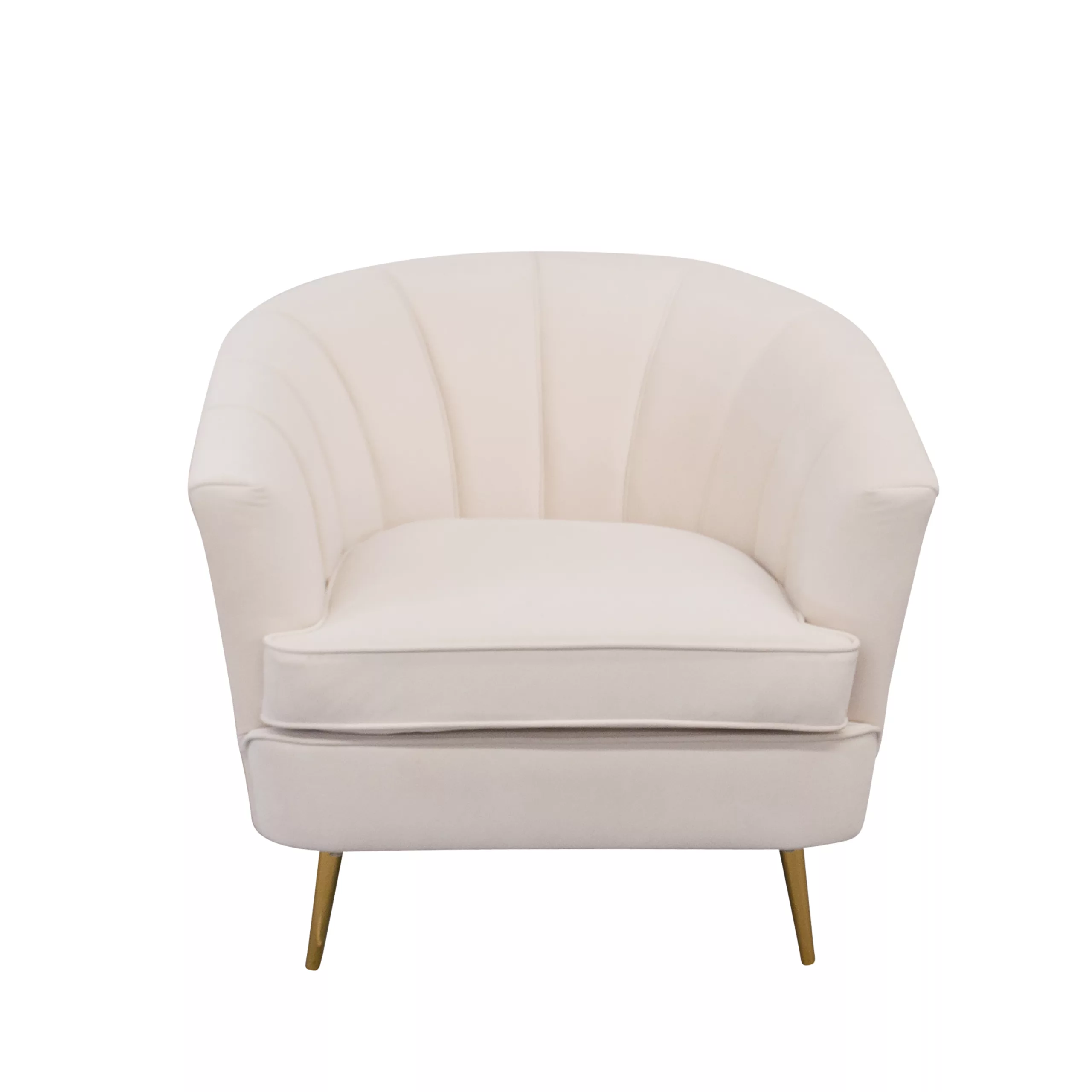 Darcy Ivory Velvet Side Chair - PEAK Event Services